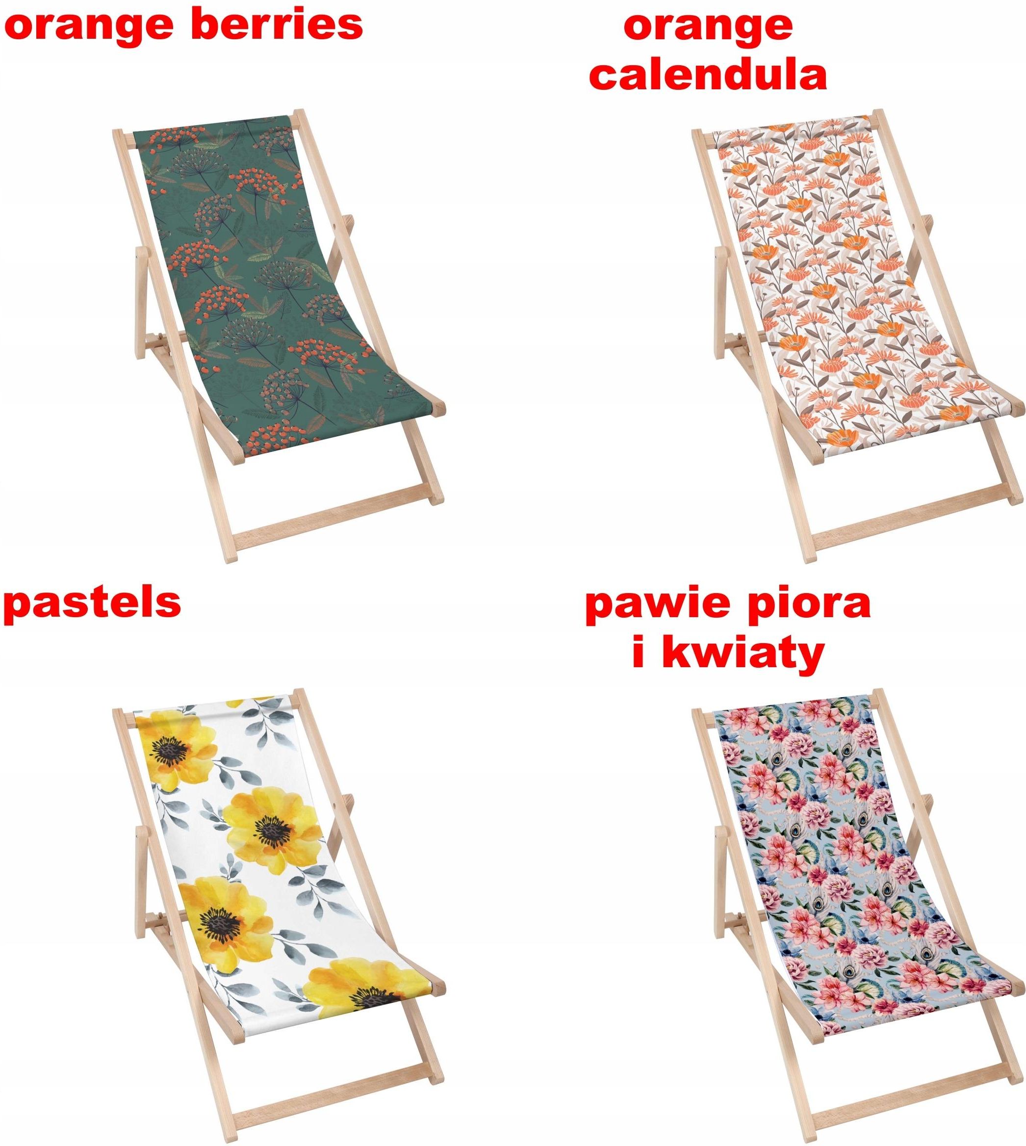 Dreamroots Leżak Plażowy Ogrodowy Z Regulacją Oparcia Leaves Nadruk - Ceny i opinie - Ceneo.pl