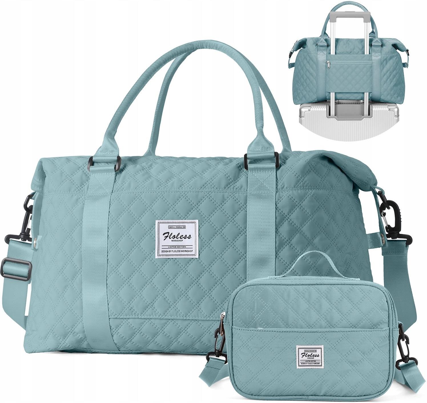 Duża torba podróżna damska torba weekendowa torba na ramię sportową ...