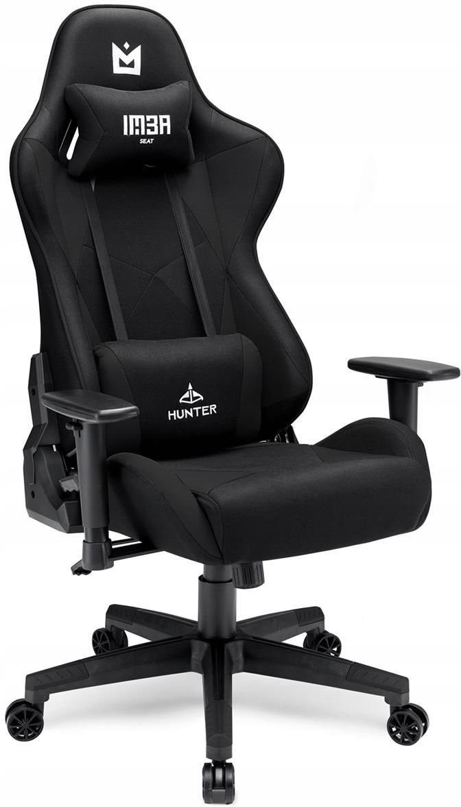 Fotel dla gracza IMBA Hunter materiałowy czarny - Ceny i opinie - Ceneo.pl