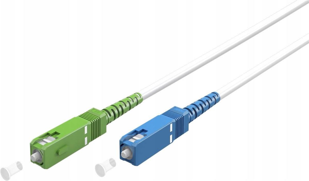 Goobay Kabel Światłowodowy Sc-Apc/Sc-Upc Sm Os2 Biały Simplex 5M ...