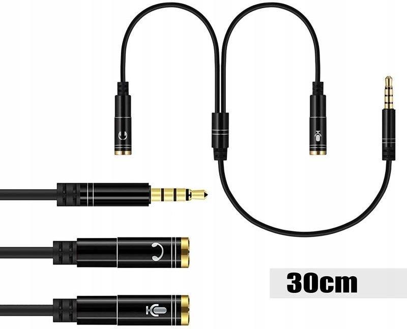 Wulkancenpl Kabel Adapter Mini Jack 4 Pin Słuchawki Mikrofon - Opinie i ...