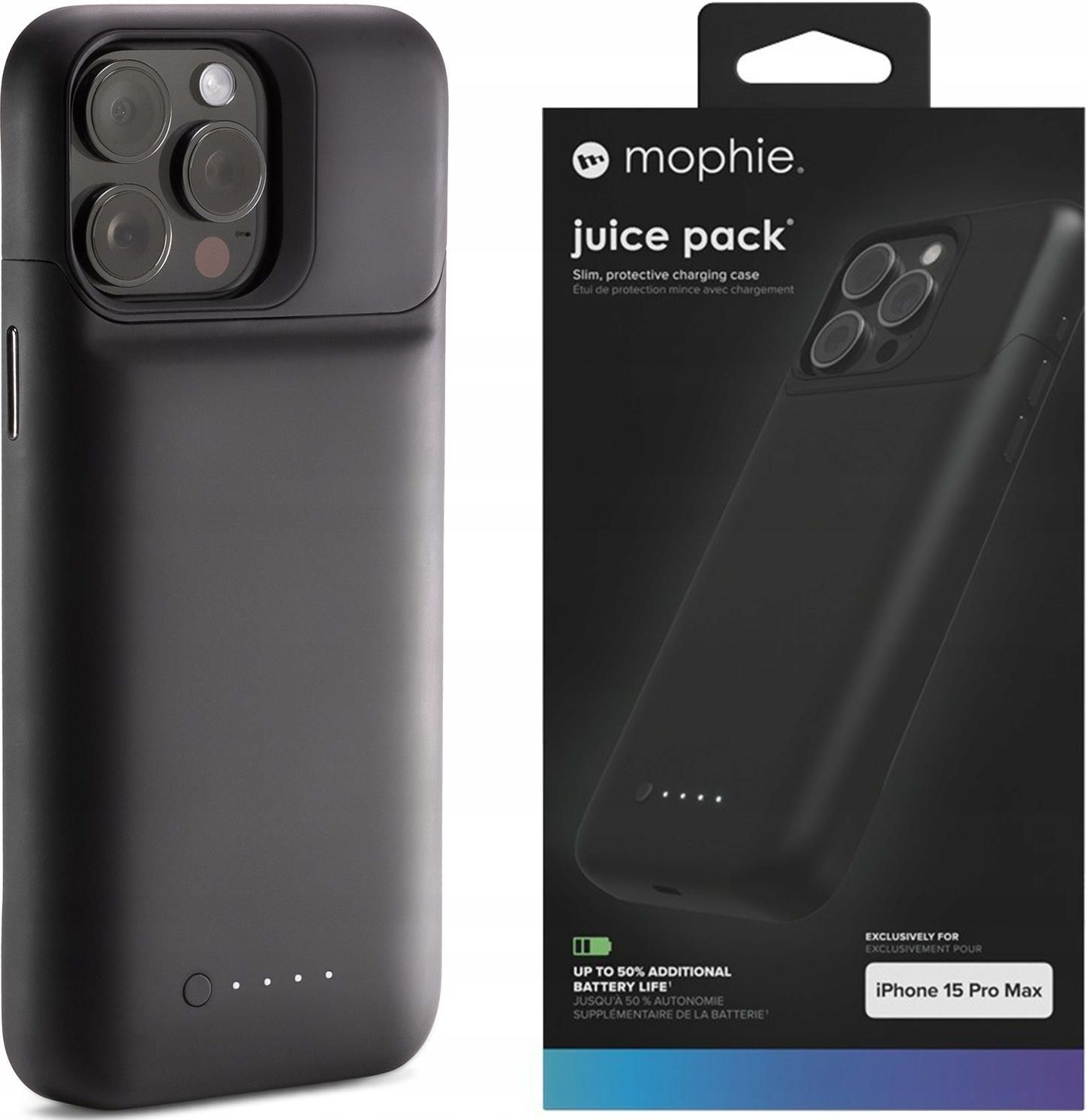 Mophie Juice Pack Obudowa Z Powerbank 3000 Mah Na Iphone 15 Pro Max - Etui na telefon, ceny i ...