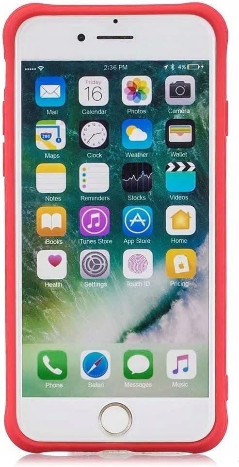 Etui Apple Iphone 7 8 Case Silikonowy Czerwony Matowy Ultra Cienki ...