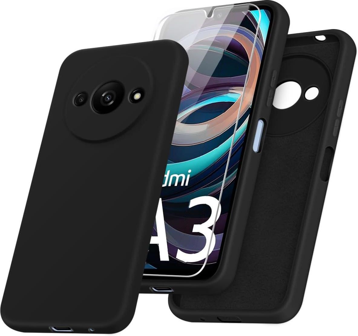 Case Etui Do Xiaomi Redmi A3 Silicone Matowe Premium Szkło Szybka 9H ...