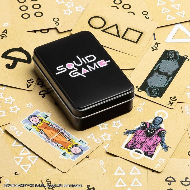 Paladone karty Squid Game w puszce / Squid Game Playing Cards in a Tin ...