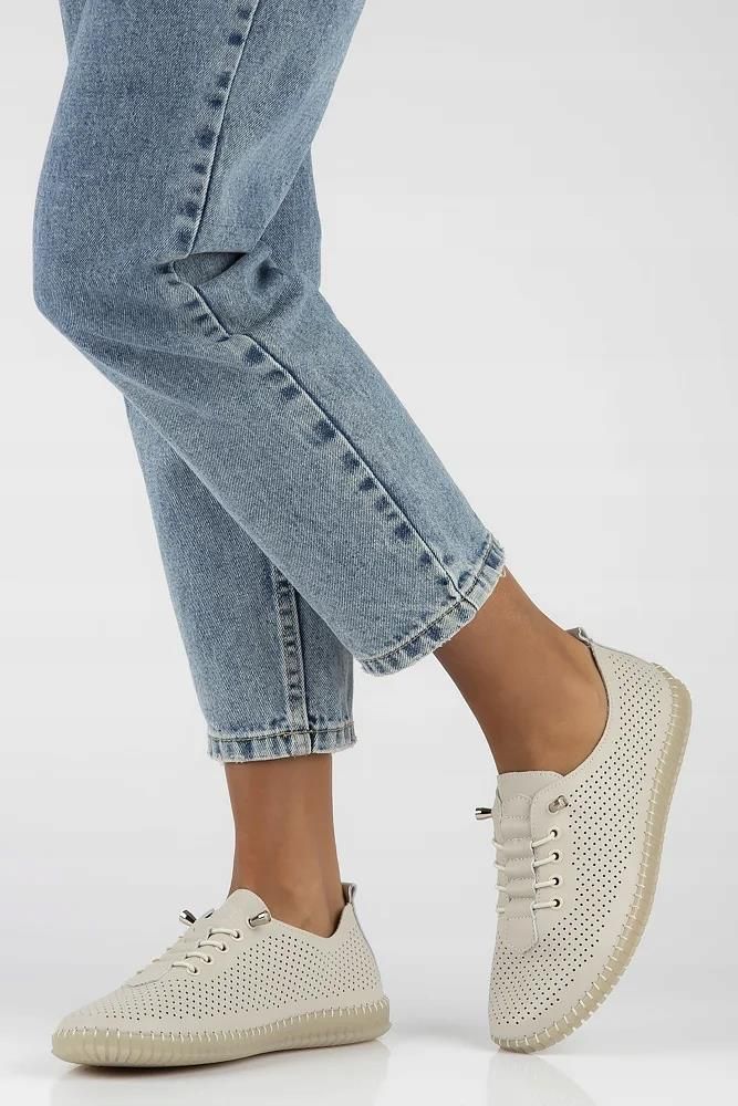 Buty damskie półbuty płaskie skórzane Filippo lekkie r.41 - Ceny i ...