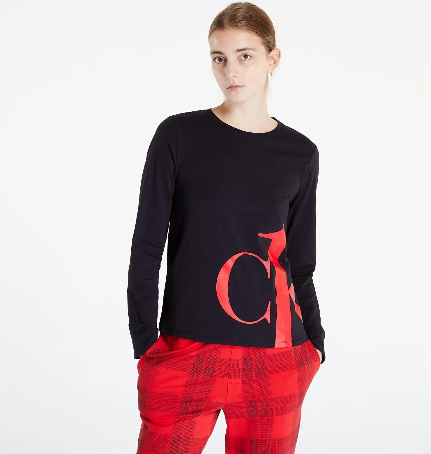 Calvin Klein Ck1 Sleep L/S Crew Neck Black/ Exact Logo - Ceny i opinie ...
