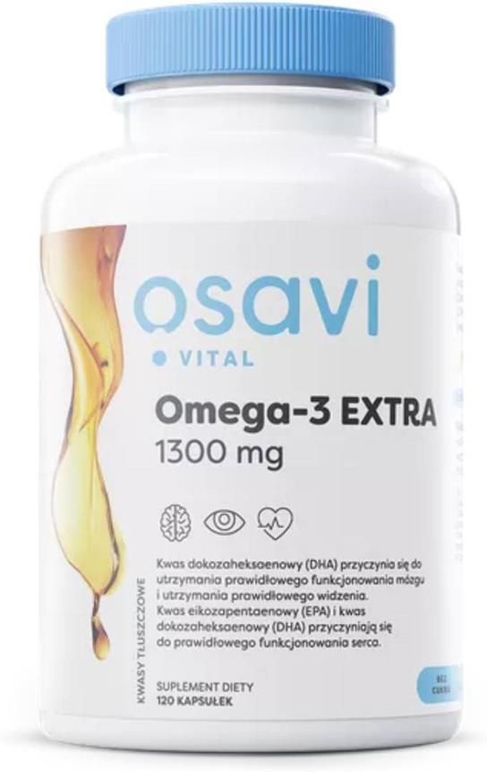 Osavi Omega-3 Extra Molecularly Distilled Smak Cytrynowy 1300Mg 120Kaps ...