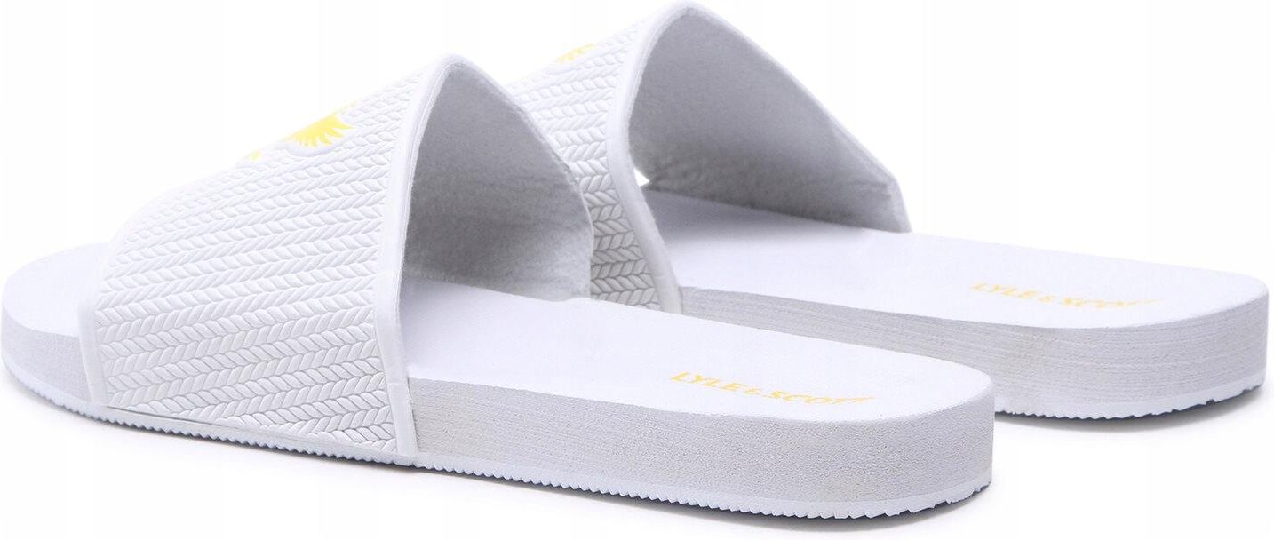 Lyle & Scott Klapki Easy Slide FW1407 White 62 - Ceny i opinie - Ceneo.pl