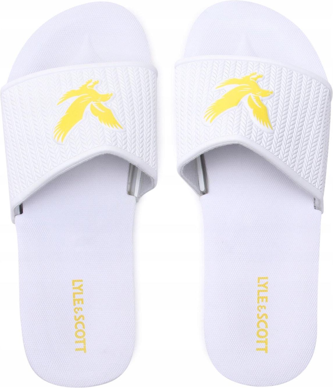 Lyle & Scott Klapki Easy Slide FW1407 White 62 - Ceny i opinie - Ceneo.pl