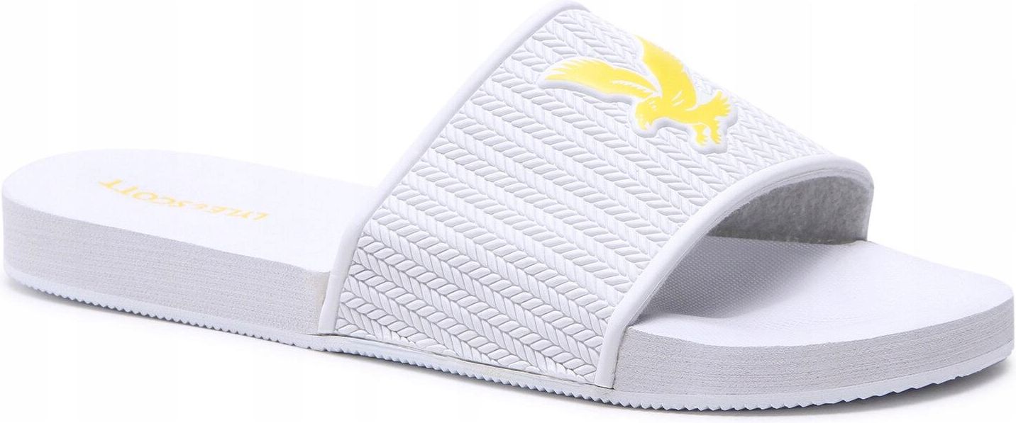 Lyle & Scott Klapki Easy Slide FW1407 White 62 - Ceny i opinie - Ceneo.pl