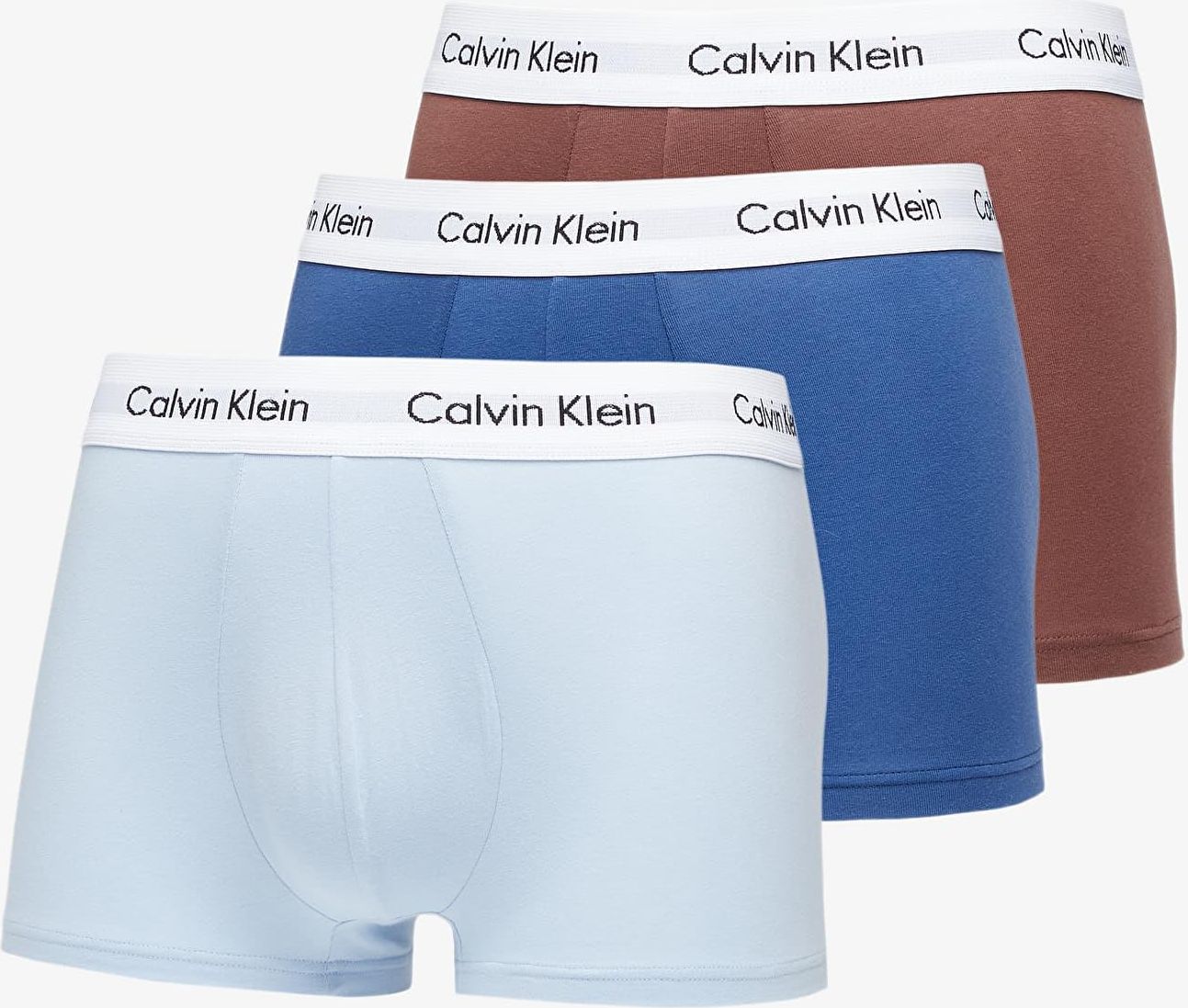 Calvin Klein Cotton Stretch Classic Fit Low Rise Trunk 3-Pack Multicolor - Ceny i opinie - Ceneo.pl