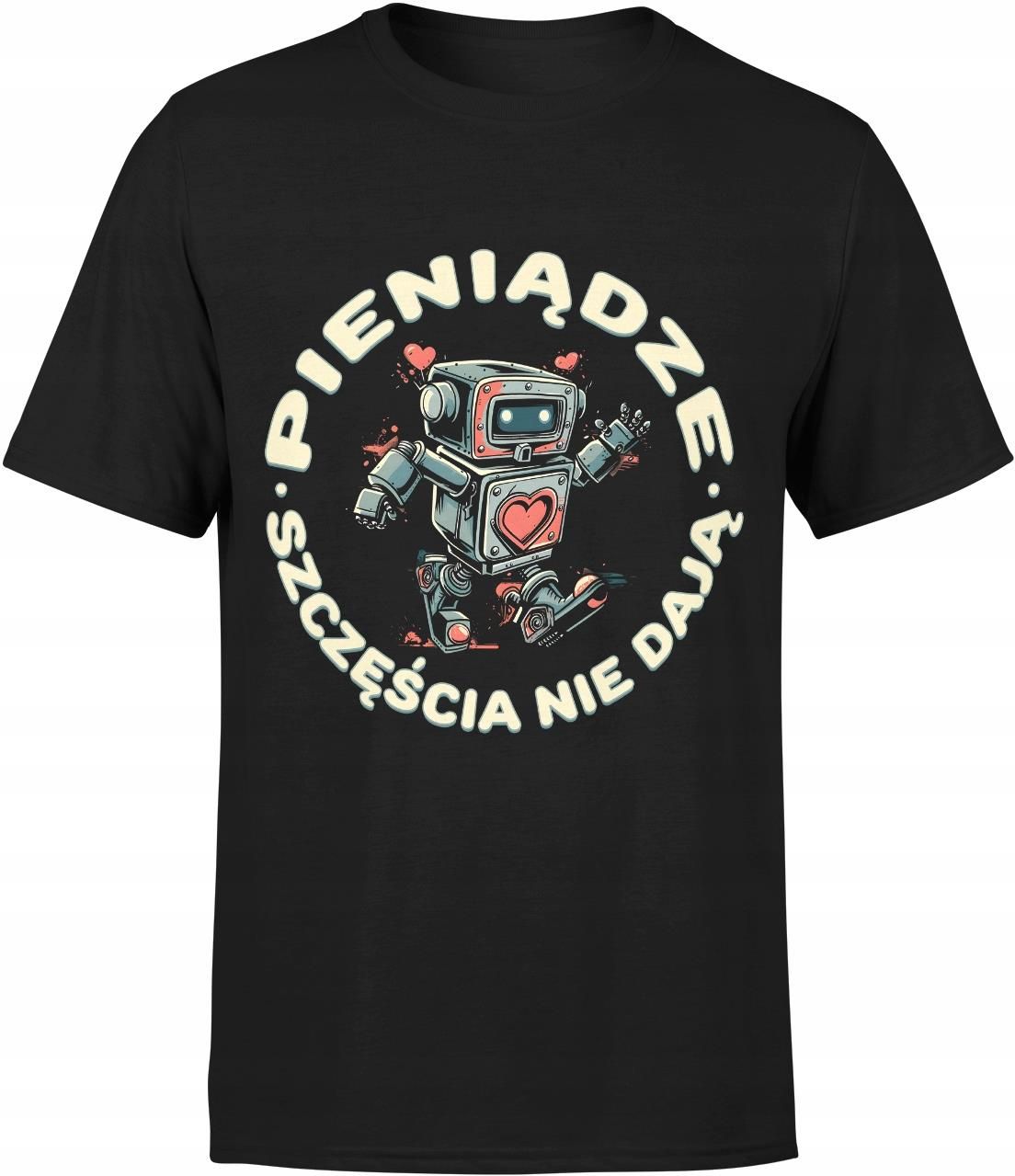 Koszulka Z Nadrukiem Męska Śmieszna Męska T-shirt Z Napisem Robotem ...