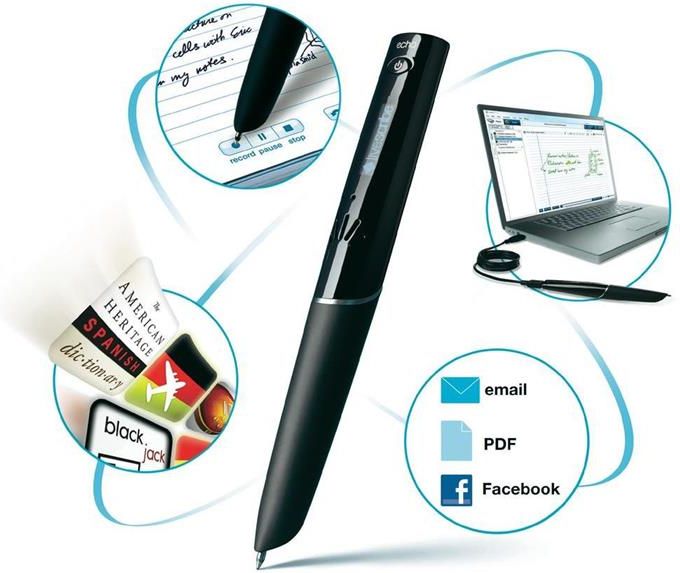 Skaner Livescribe Inteligentny długopis Echo SmartPen, cyfrowy notatnik ...