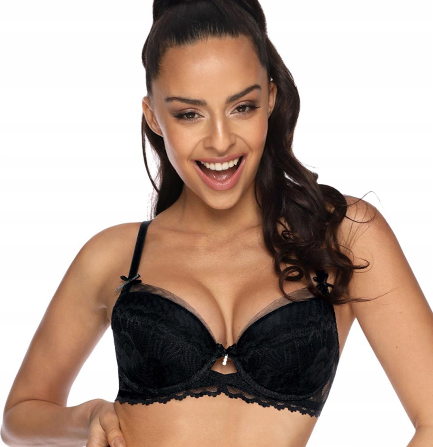 Mat 3329/11 Angel Biustonosz Push Up czarny 70A - Ceny i opinie - Ceneo.pl