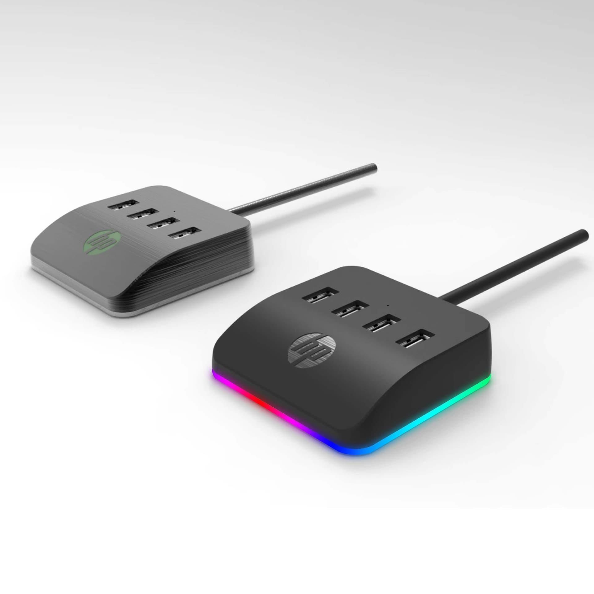 Hub USB Hewlett-Packard USB (3.0) hub 4-port, DHC-CT120, czarny ...