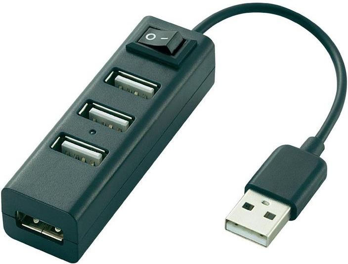 Hub USB Conrad Hub USB 2.0 Conrad, 4 porty, wyłącznik, czarny - Opinie ...