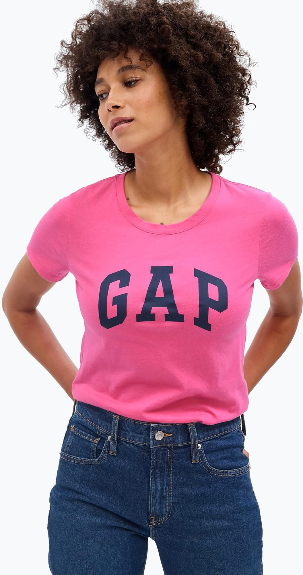 Gap Koszulka Damska V Ss Classic Tee Standout Pink - Ceny i opinie ...