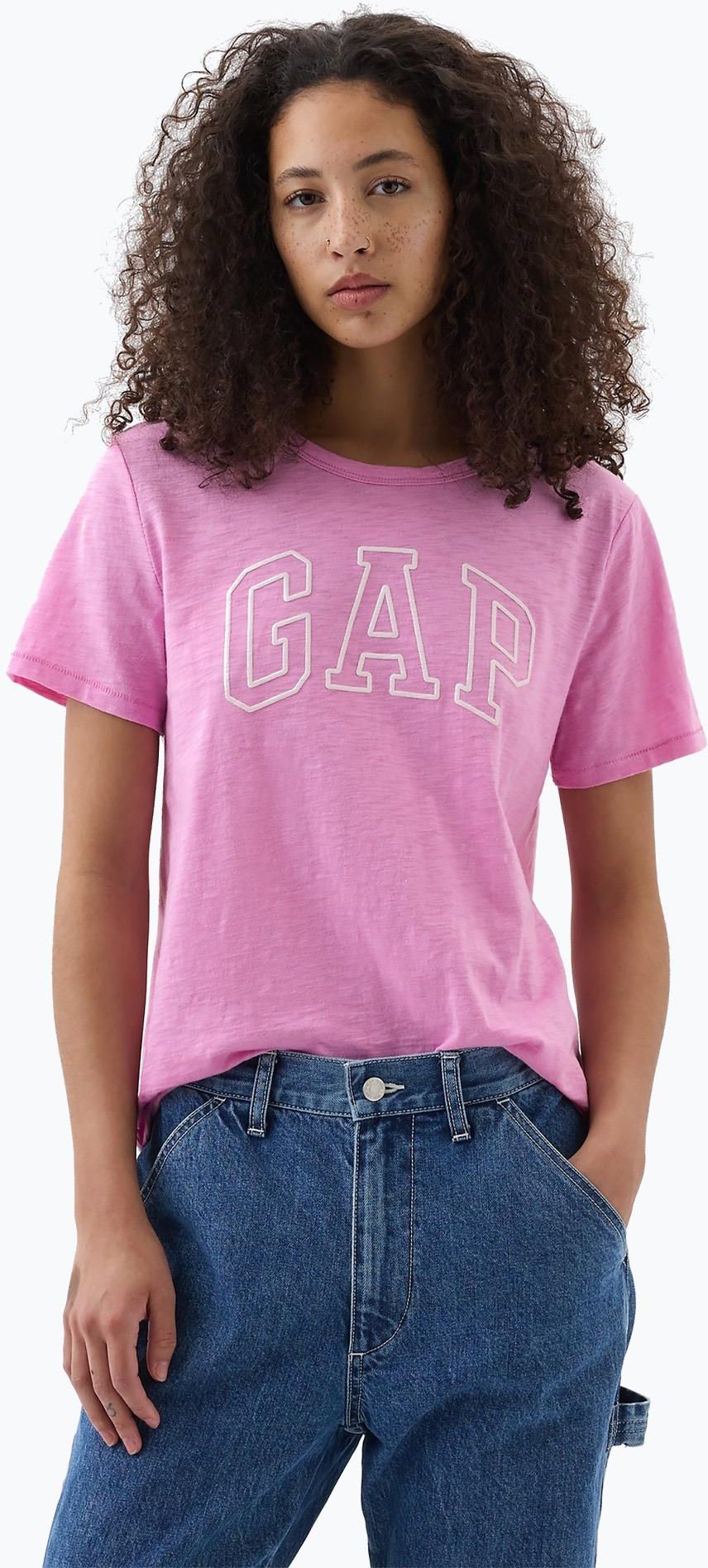 Gap Koszulka Damska Logo Slub Tee Sugar Pink - Ceny i opinie - Ceneo.pl