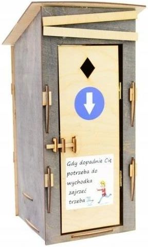Kibel Wychodek Drewniany Z Kieliszkami Śmieszny Prezent - Gadżety dla ...