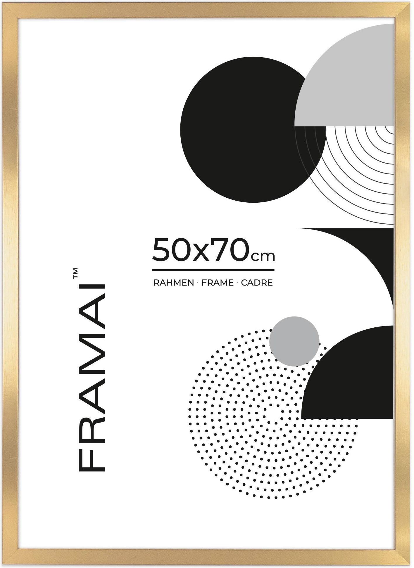 Ramka tradycyjna Framai Złota Ramka Na Zdjęcia 50 X 70 - Ceny i opinie ...
