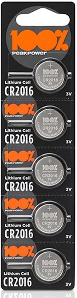 Gp Batteries 5X Litowa Peak Power Cr2016 3V Limno2 Lithium Cell - Ceny i opinie na Ceneo.pl