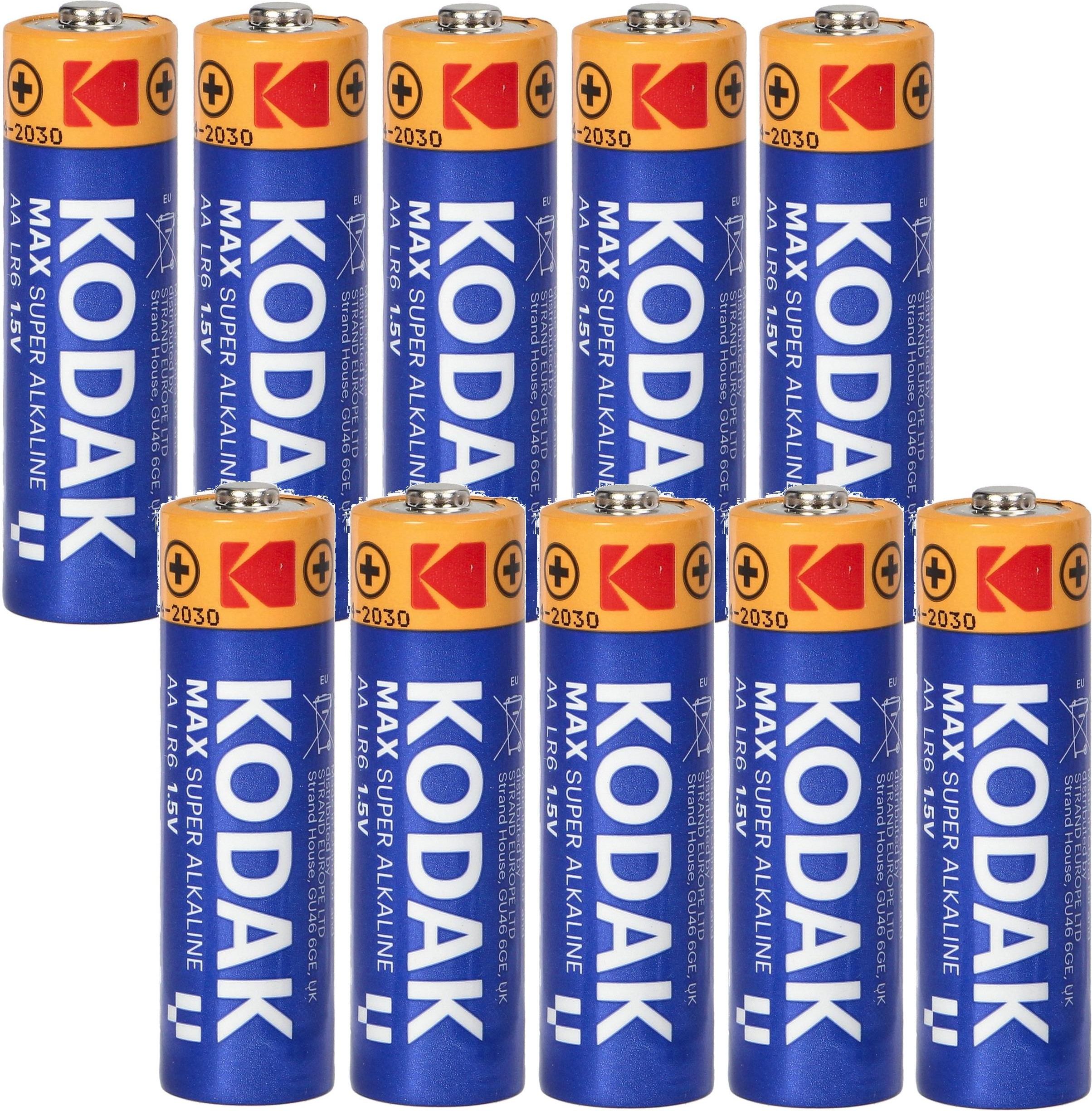 Kodak 10X Alkaliczna Baterie Aa Lr6 R6 Max Alkaline 2800 Mah - Ceny i ...