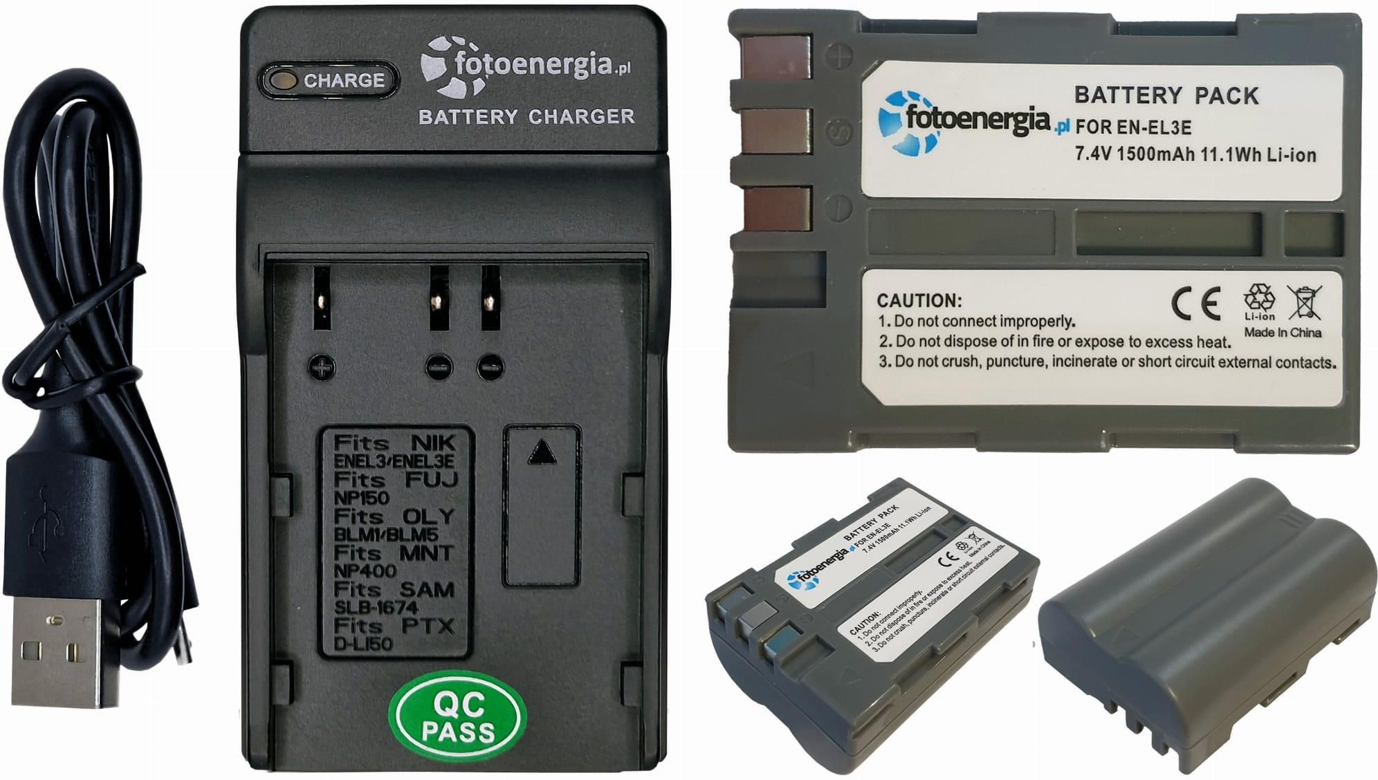 Fotoenergia En-El3E Do Nikon D700 D300S D300 D90 D80 [1500 Mah] + Ładowarka Usb - Ceny i opinie ...