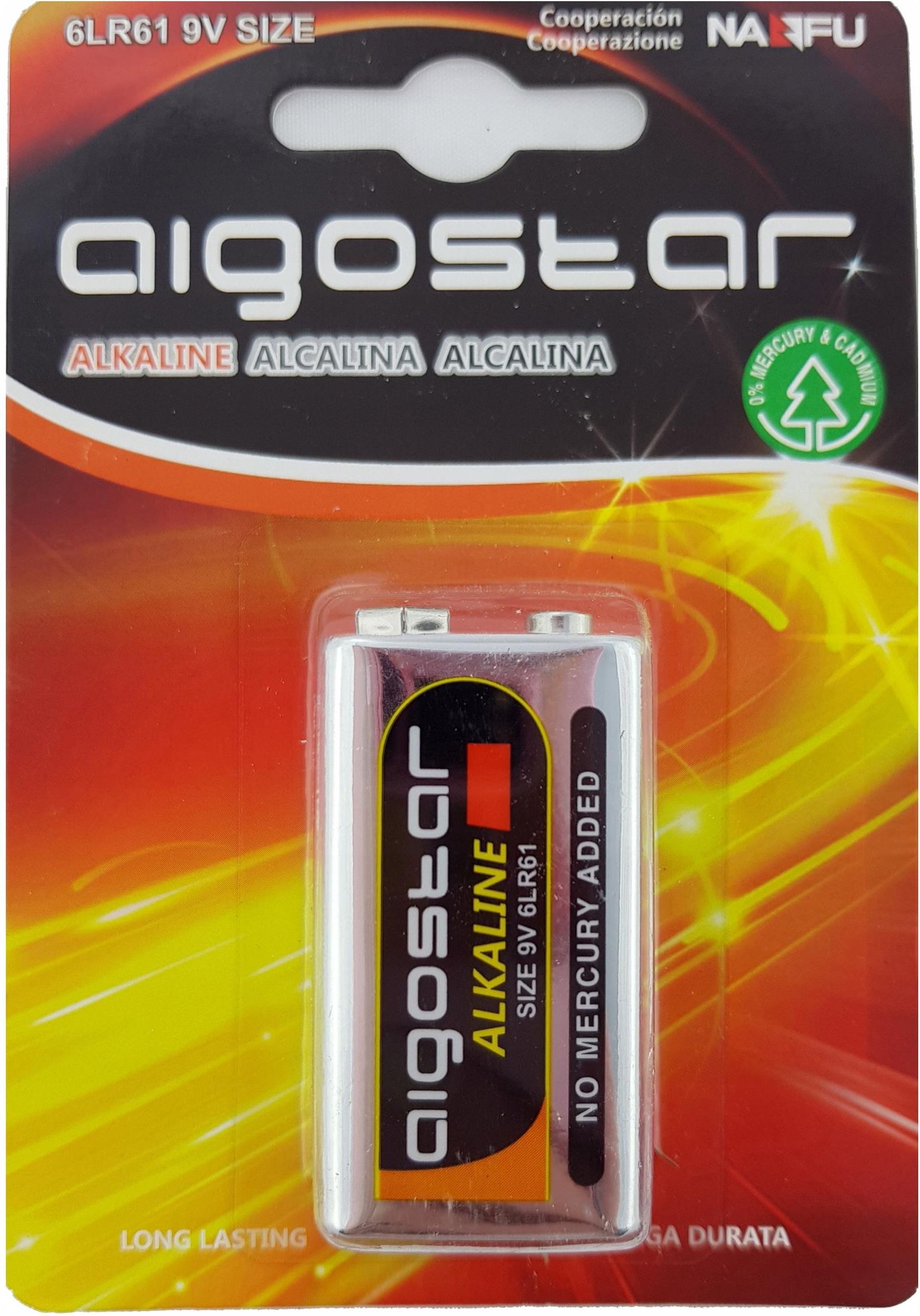 Aigostar Alkaliczna 6Lr61 9V Płaska 1Szt - Ceny i opinie na Ceneo.pl