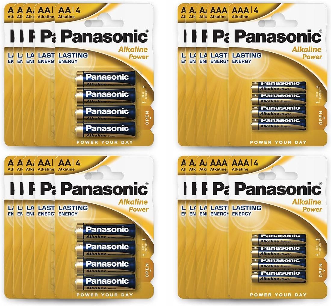 Panasonic Zestaw Paluszki Aa (40X) Aaa 80 Sztuk - Ceny i opinie na Ceneo.pl
