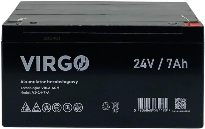 Virgo Akumulator Vrla Agm 24V 7Ah - Ceny i opinie na Ceneo.pl