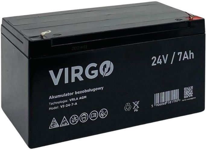 Virgo Akumulator Vrla Agm 24V 7Ah - Ceny i opinie na Ceneo.pl