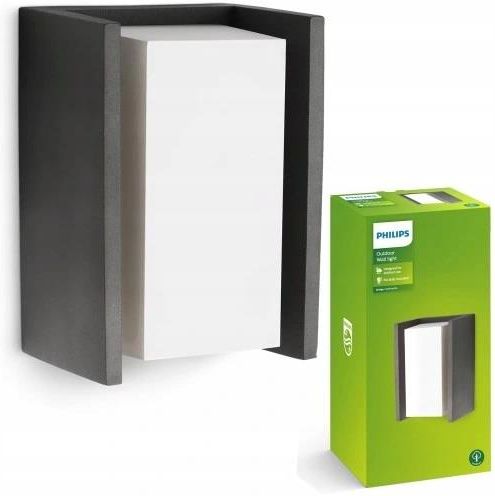 Philips Lampa Ogrodowa Led Kinkiet Elewacyjny Bridge E27 Antracyt ...