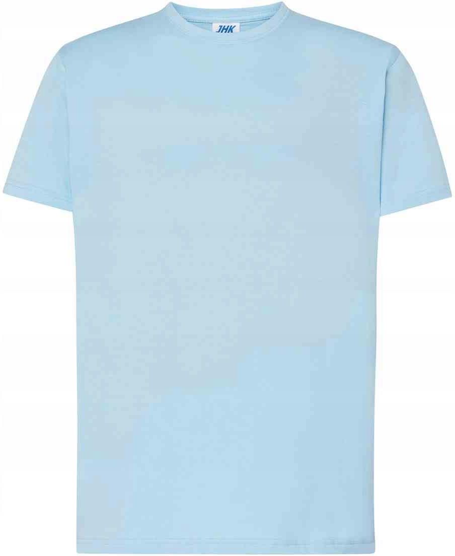 Koszulka męska T-shirt Premium Jhk 190g Błękitna Bawełna 100% L - Ceny i opinie - Ceneo.pl