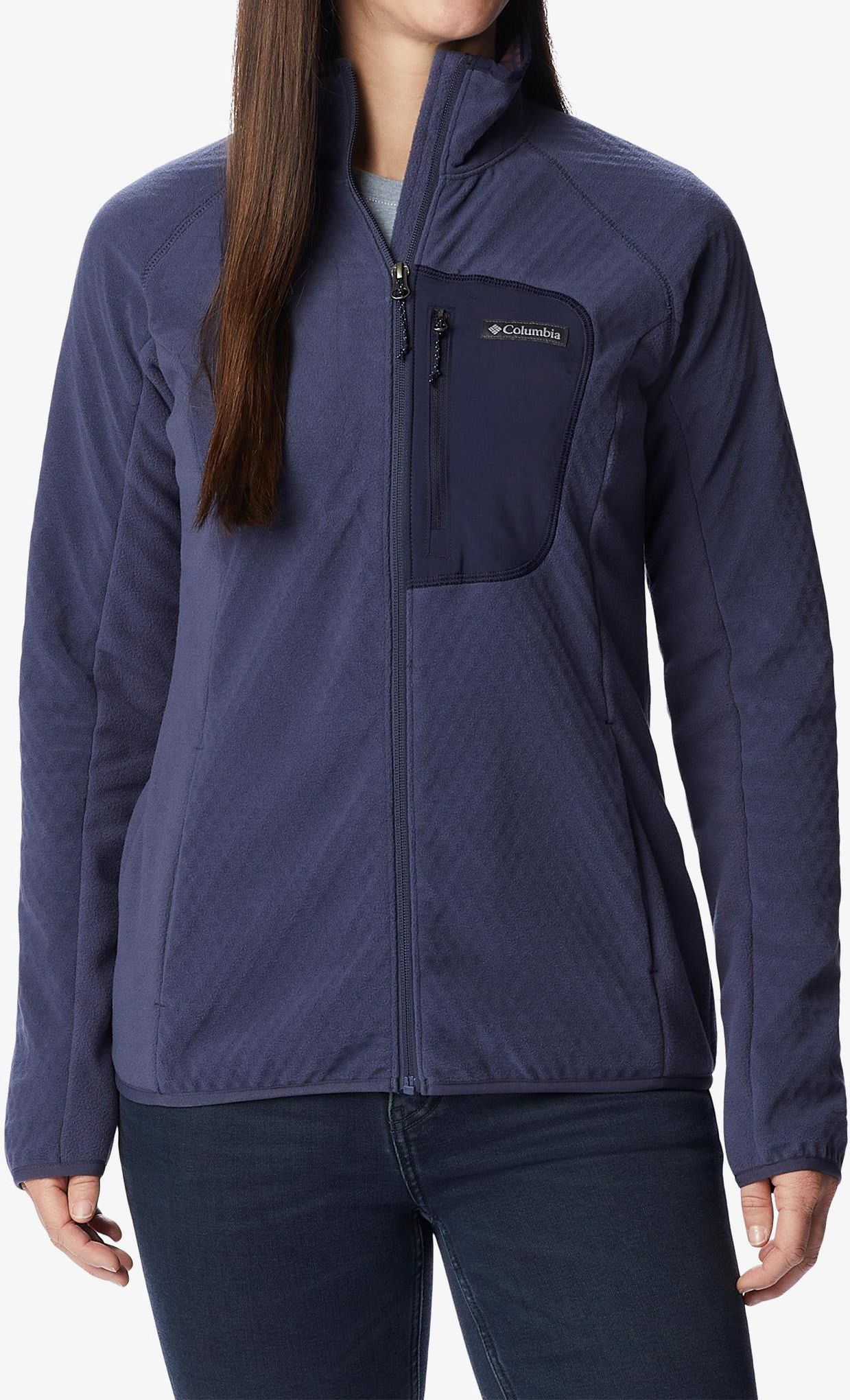 Columbia Bluza Z Zamkiem Damska Outdoor Tracks Full Zip Nocturnal Dark - Ceny i opinie - Ceneo.pl