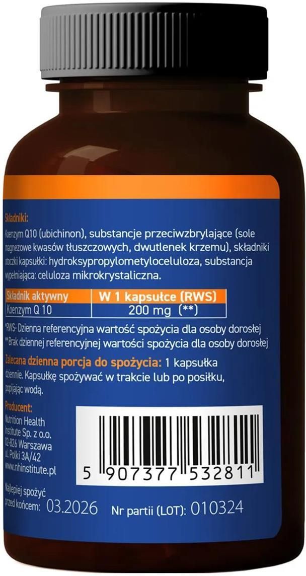 Nutrition Health Institute Qten Koenzym Q10 60kaps. - Opinie i ceny na Ceneo.pl