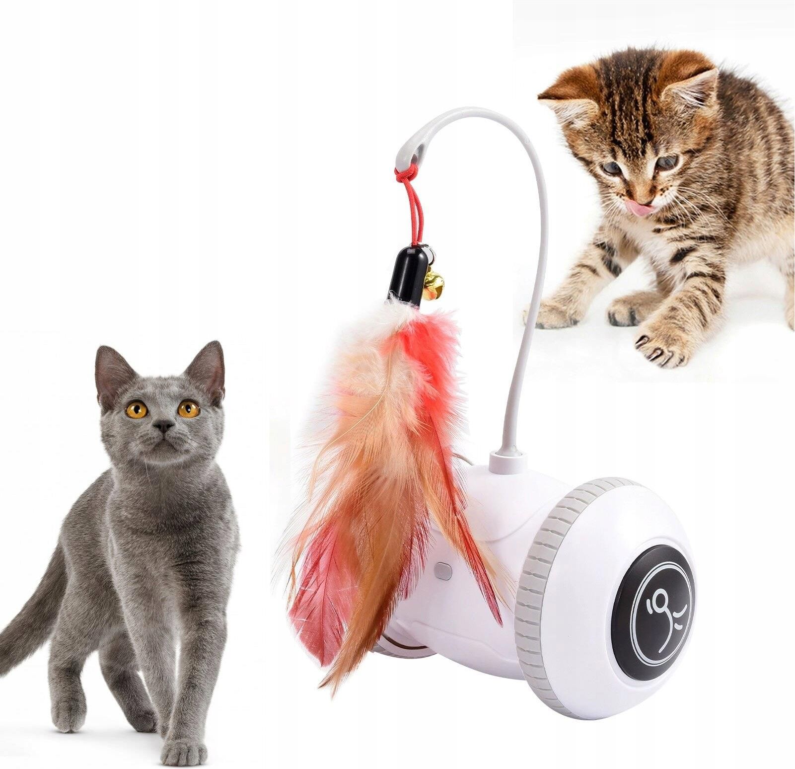 Interaktywne Zabawki Dla Kota Pióropusz 360 Stopni Obracanie ...