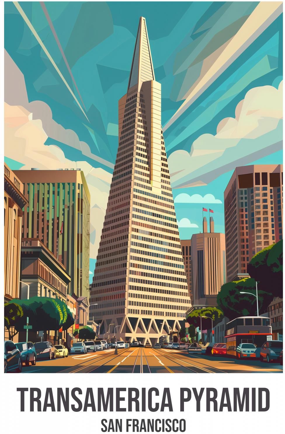 Zakito Posters Plakat 30x40cm Transamerica Pyramid - Opinie i ...