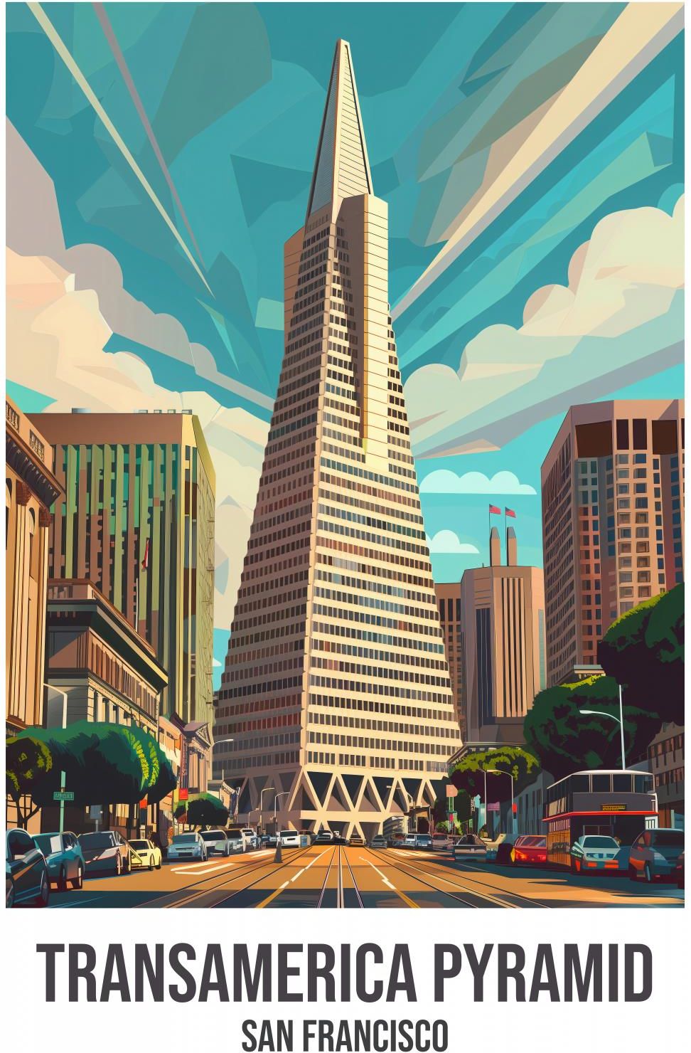 Zakito Posters Plakat 30x45cm Transamerica Pyramid - Opinie i ...