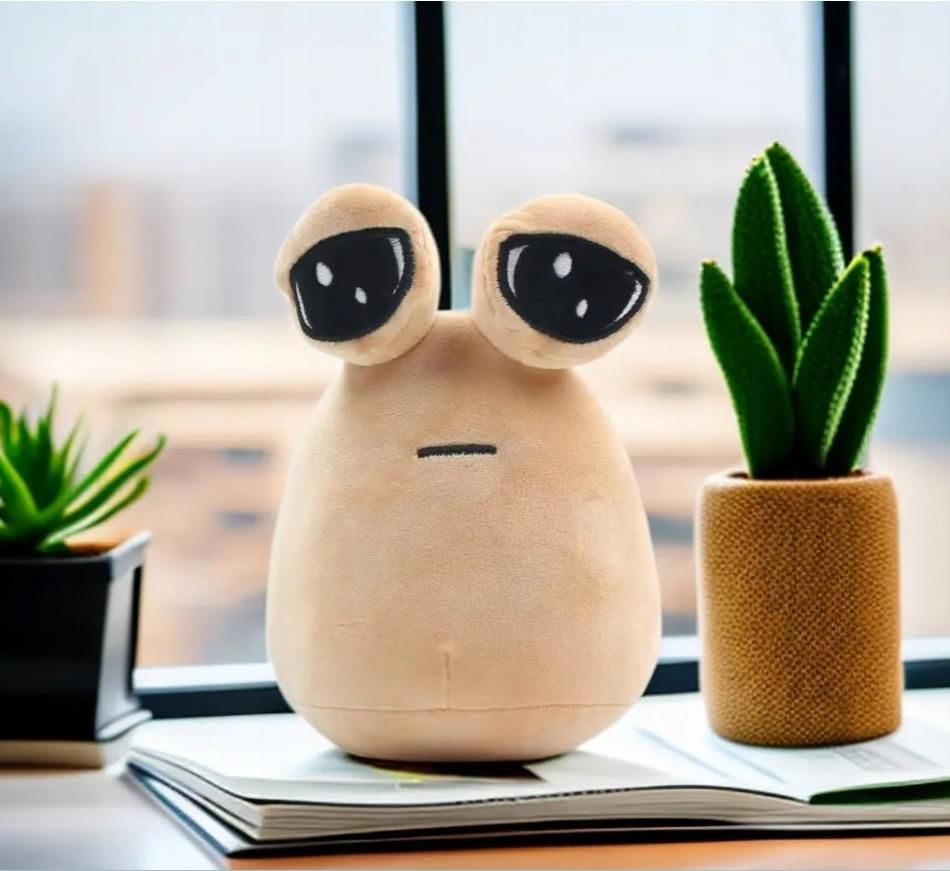 Maskotka Pou Mój Zwierzak Kosmita Słodka Zabawka Miękka Pluszak 23CM ...