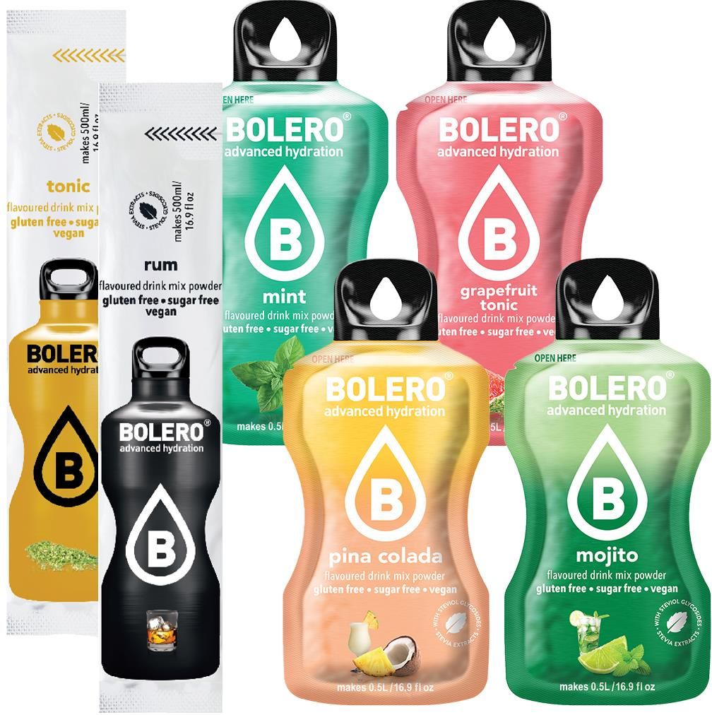 Bolero Sticks Zestaw 6 szt. Rum/Mojito/Mięta/Tonic/ Pina Colada/Tonic ...