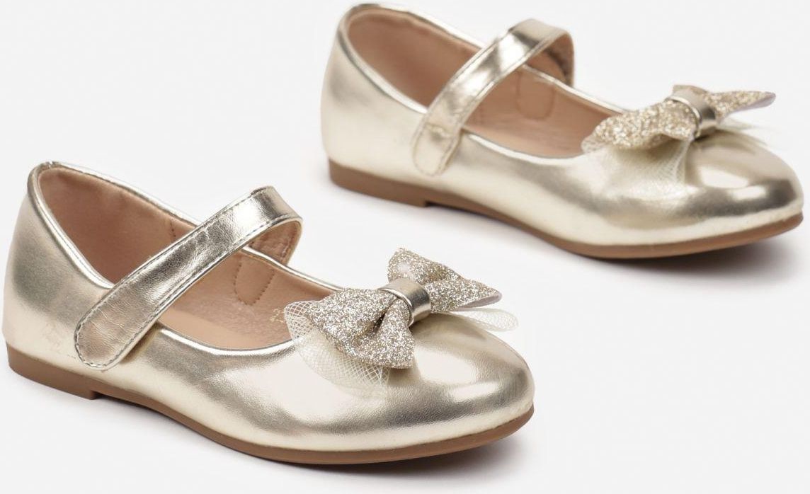 Born2Be Złote Balerinki 25 Lakierowana ekoskóra - Ceny i opinie - Ceneo.pl