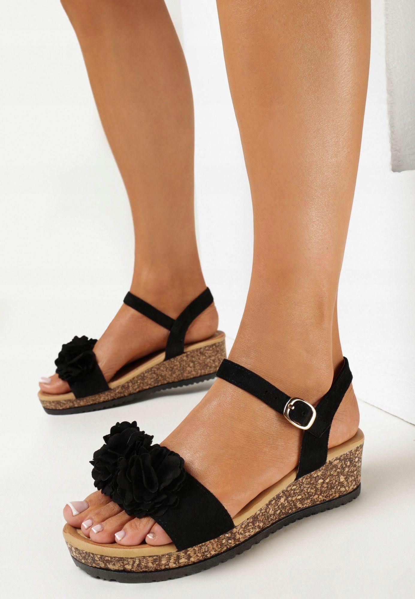 Born2Be Czarne Sandały damskie 37 Casual - Ceny i opinie - Ceneo.pl