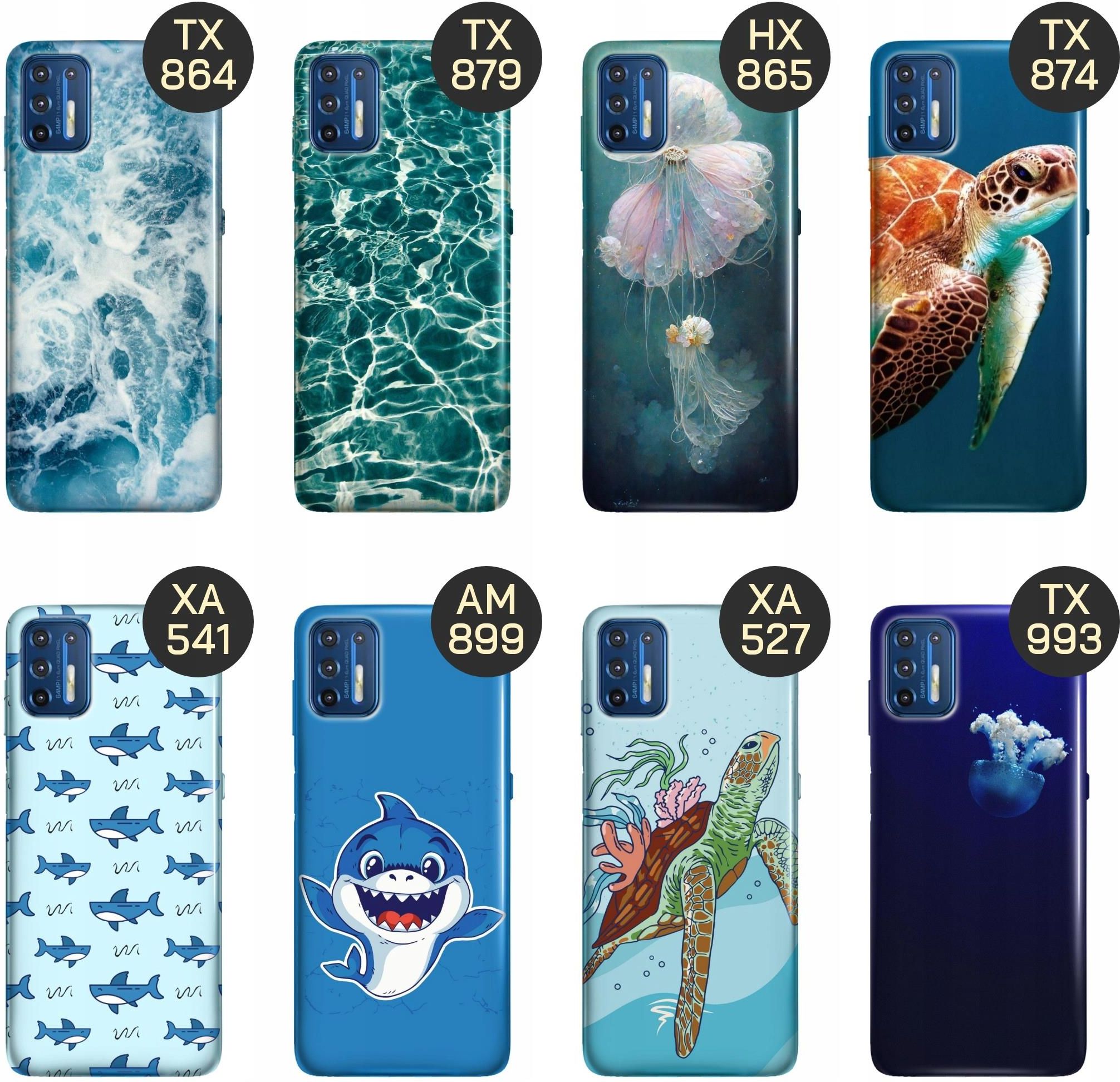 Hello Case Etui Do Motorola Moto G9 Plus Morze Fale Woda Aqua Obudowa ...