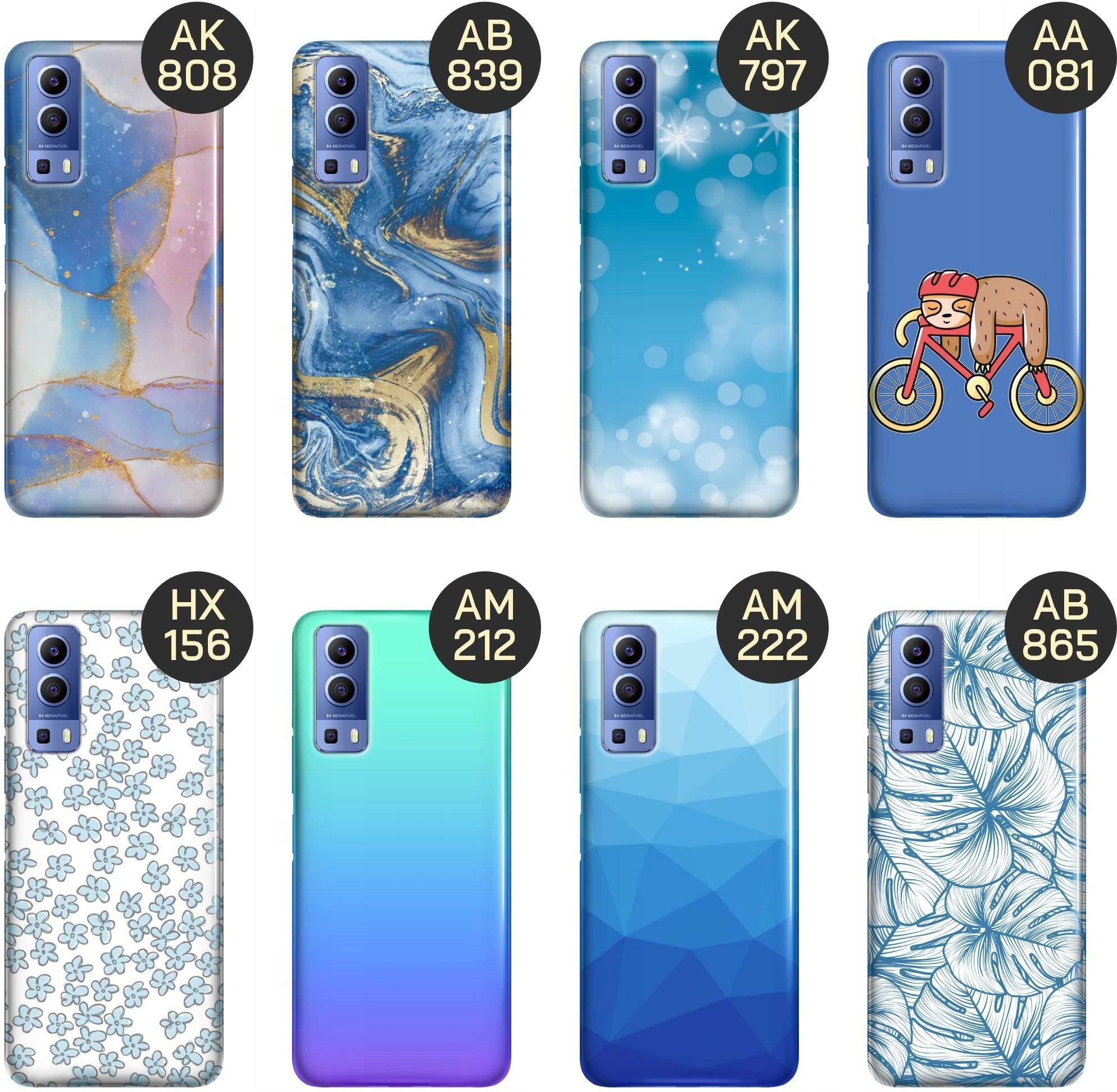 Hello Case Etui Do Vivo Y72 5G Niebieskie Blue Blau Obudowa Pokrowiec ...