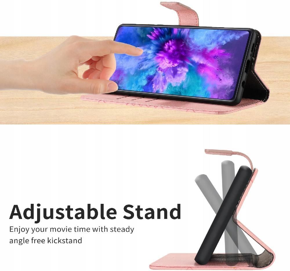 Odwróć Etui Dla Tcl 505 Stojak Na Karty Wytłoczony Diament Portfel Ze ...