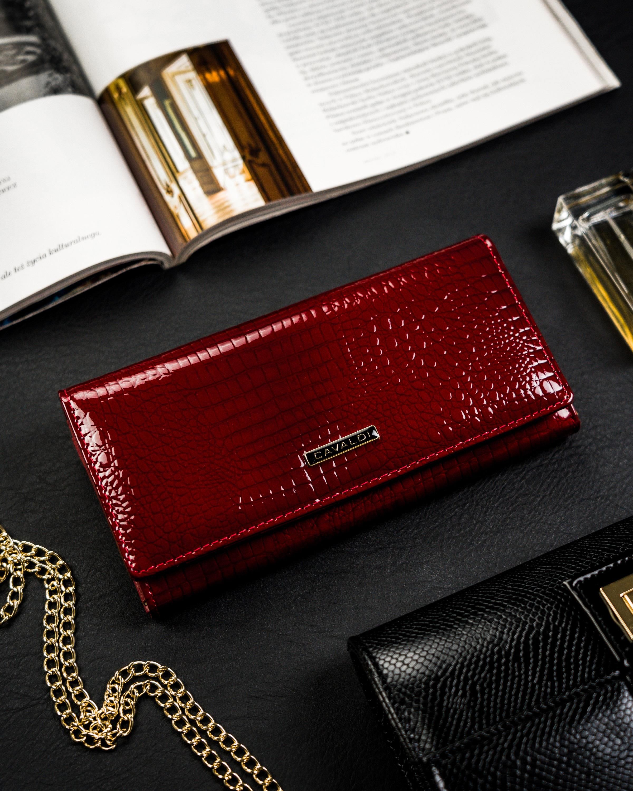 Portfel damski skórzany H22-1-RS9-BL-2397 Red - Ceny i opinie - Ceneo.pl