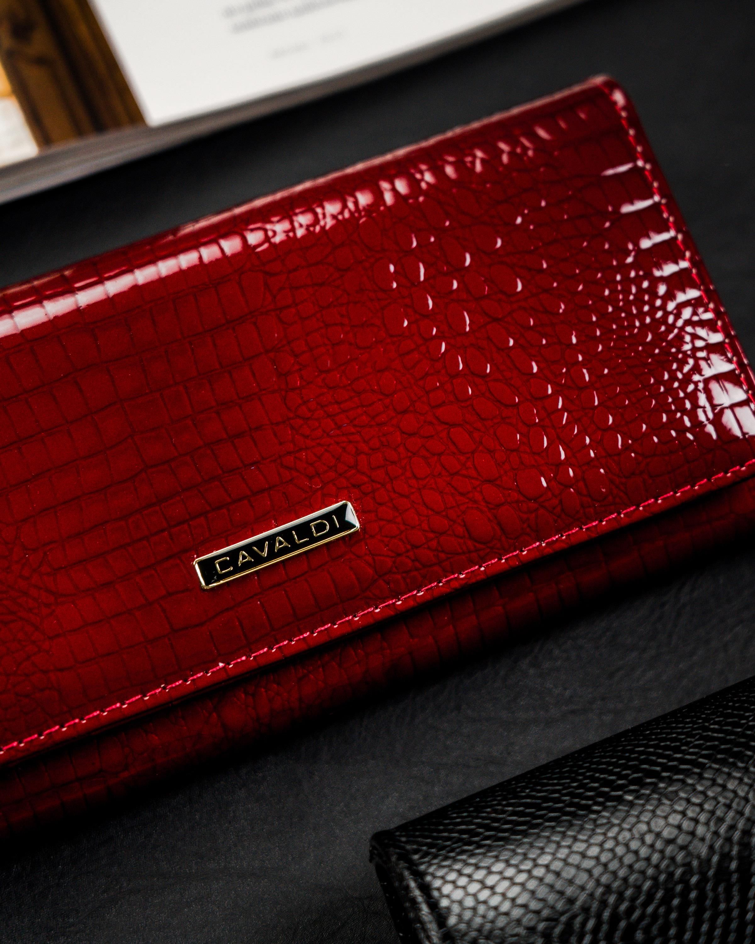 Portfel damski skórzany H22-1-RS9-BL-2397 Red - Ceny i opinie - Ceneo.pl