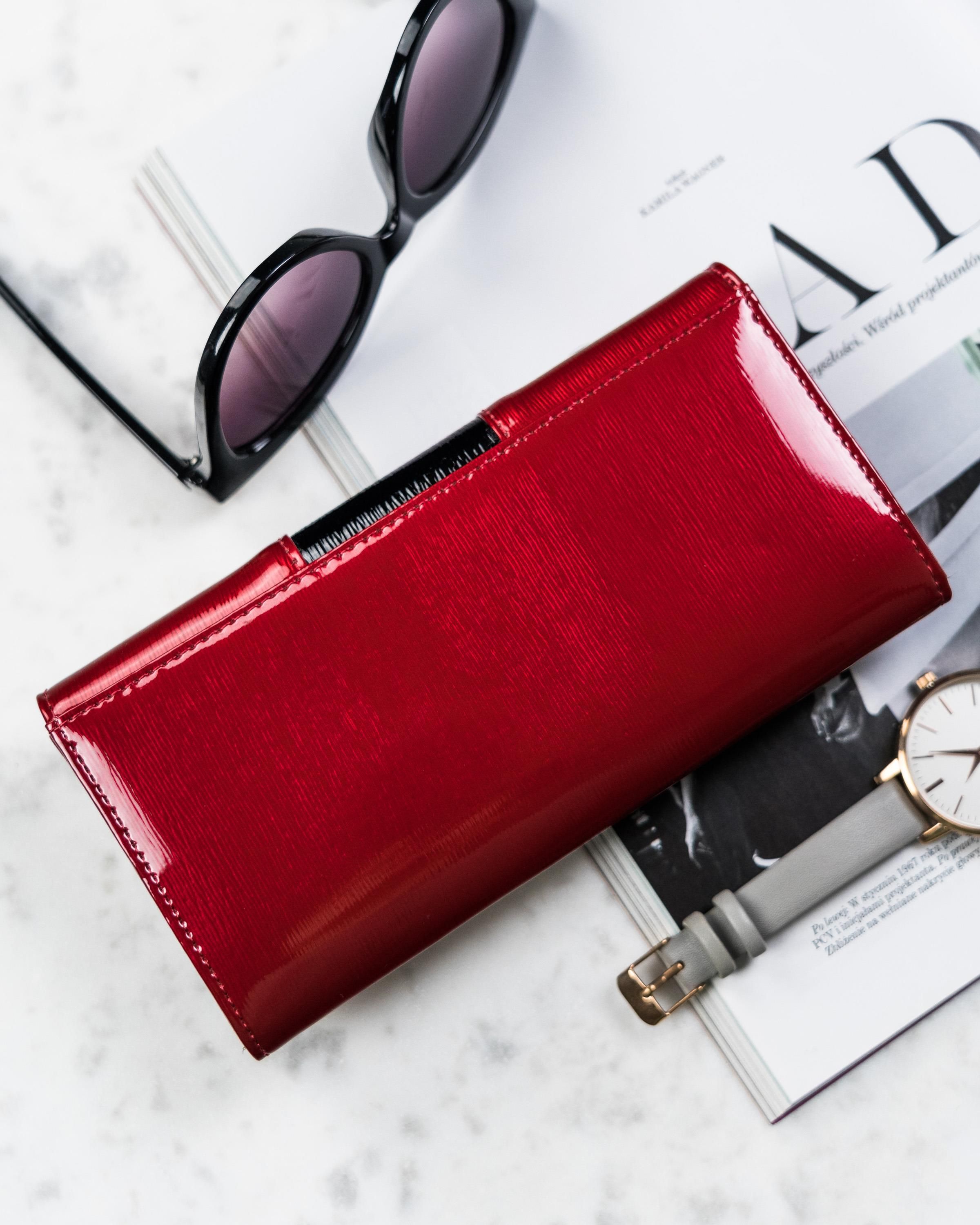 Portfel damski skórzany H27-3-SH9-BL-3509 Red - Ceny i opinie - Ceneo.pl