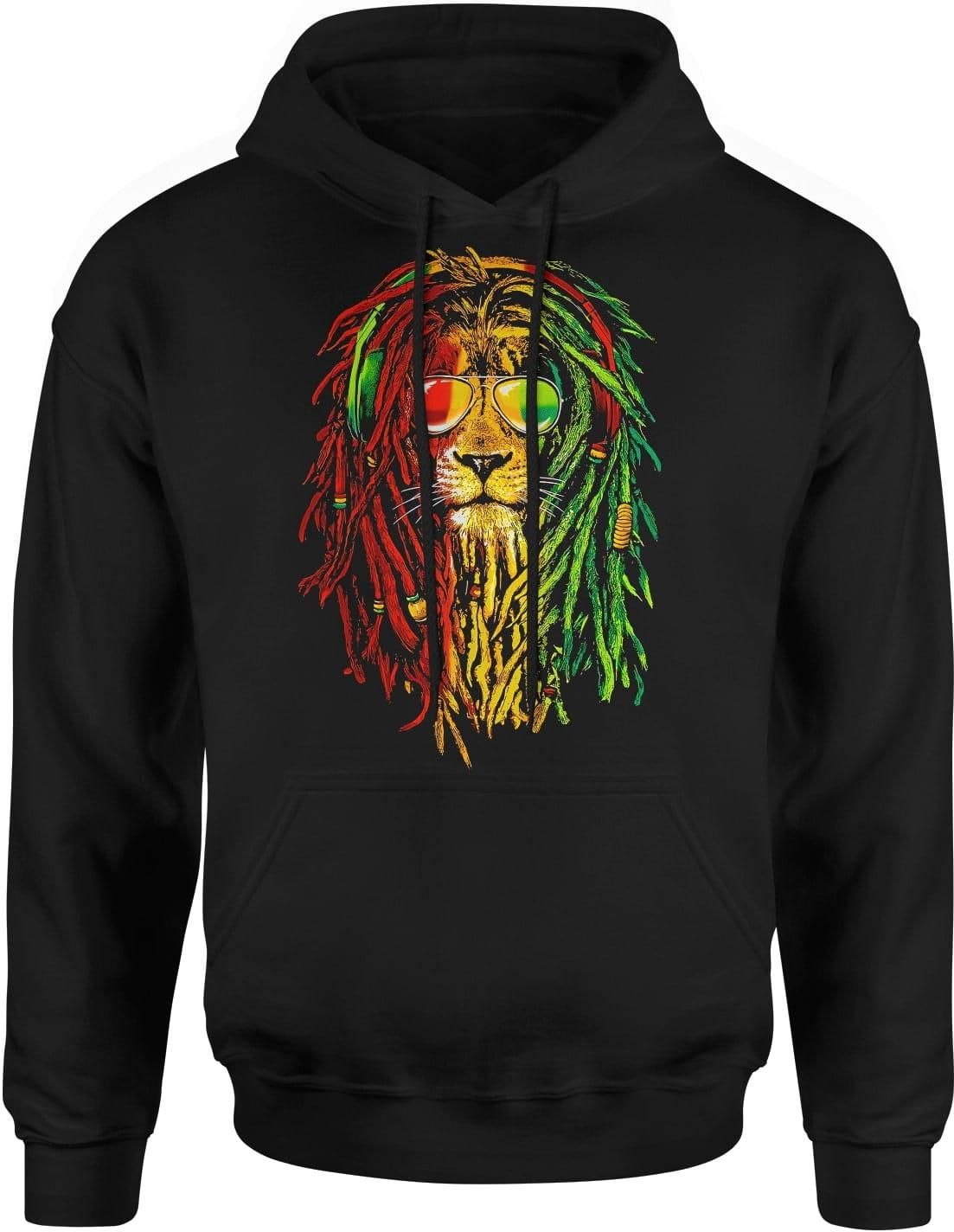 Reggae Lion Music Męska bluza z kapturem (L, Czarny) - Ceny i opinie ...